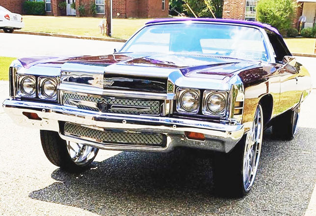 1972 Chevy Caprice Impala Chrome Mesh Grill Triple Weave Tiarra Grille ...
