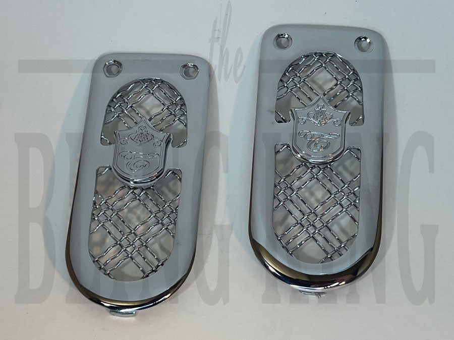 1972-1976 Chevy Caprice Impala chrome door jambs triple weave mesh jam ...