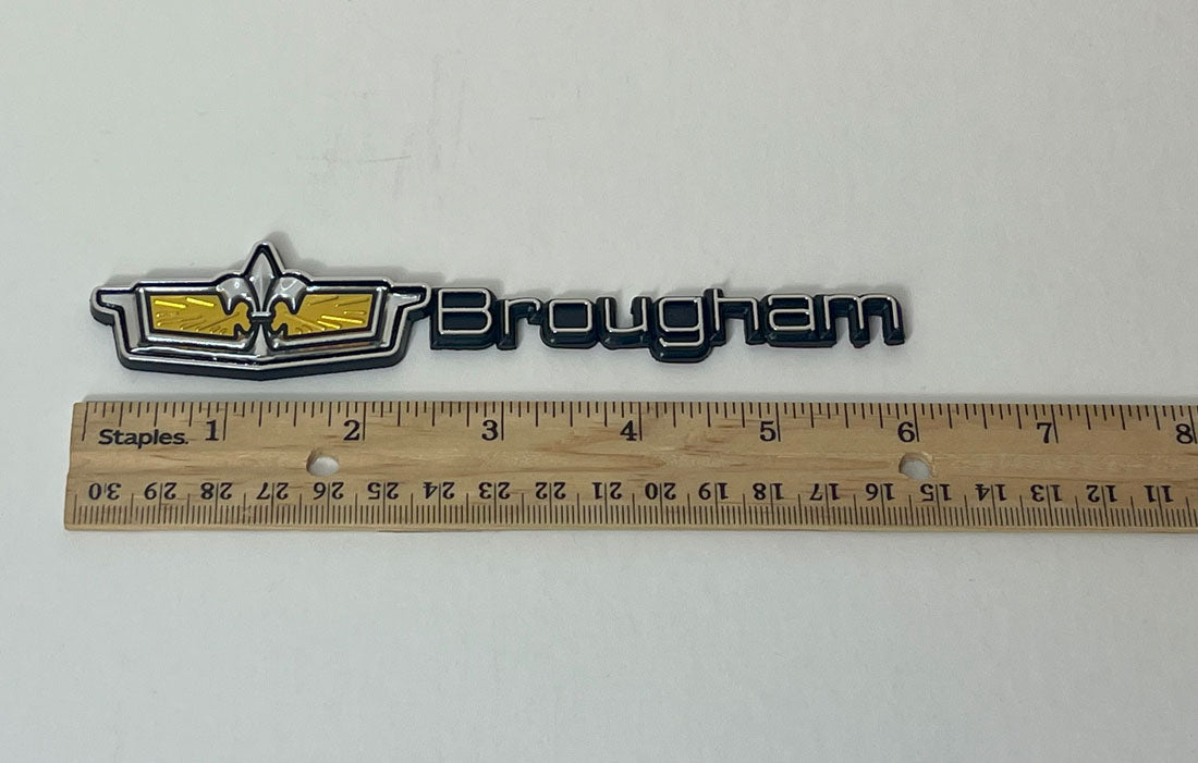 Chevy Caprice Brougham Chrome Emblem Badge 6 inches long – The Bling King