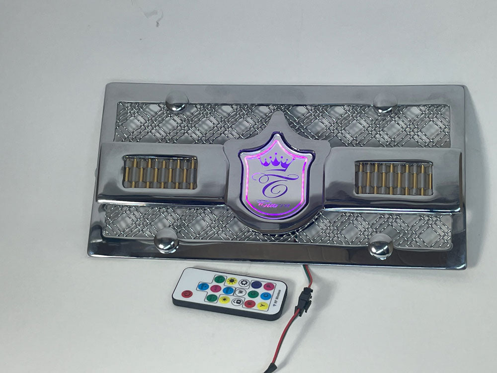 Tiarra Chrome Light Up Rollie License Plate 4th Gen Tag w/LED Emblem B ...