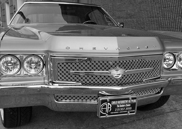 1971 Chevy Caprice Impala Chrome Grill Triple Weave Mesh Tiarra Grille ...