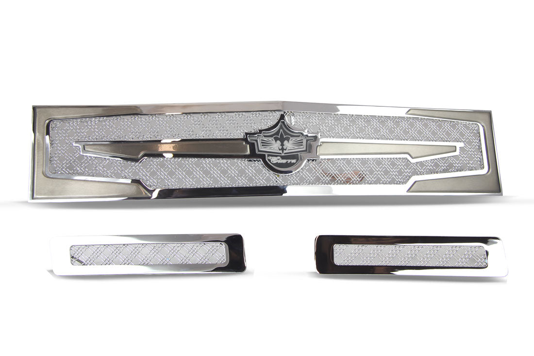 1977-1978 Chevy Caprice Impala Chrome Mesh Grill Triple Weave Tiarra G ...