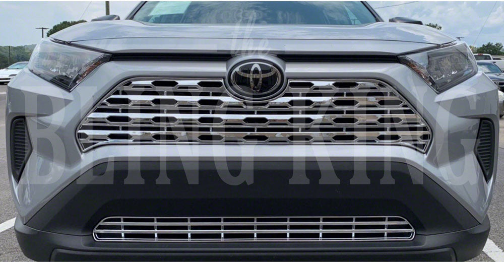 2019-2025 Toyota RAV4 Chrome Grille Insert Grill Overlay Trim – The ...