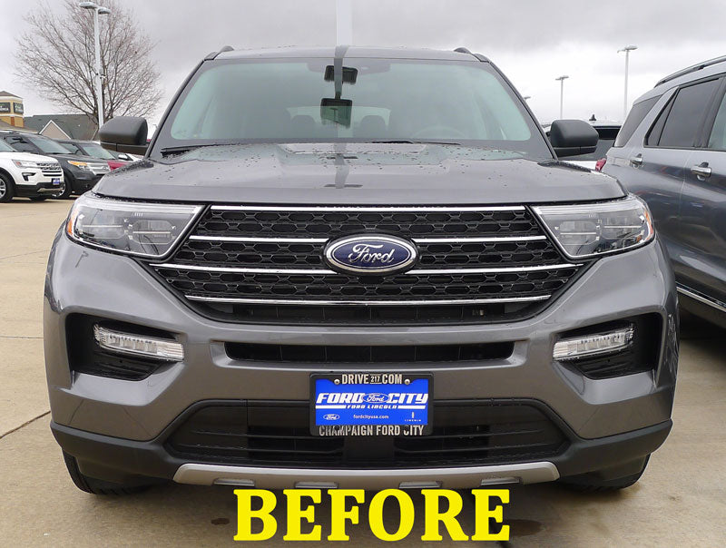 2020-2021 Ford Explorer Chrome Grille Insert Grill Overlay Trim (XLT/B ...